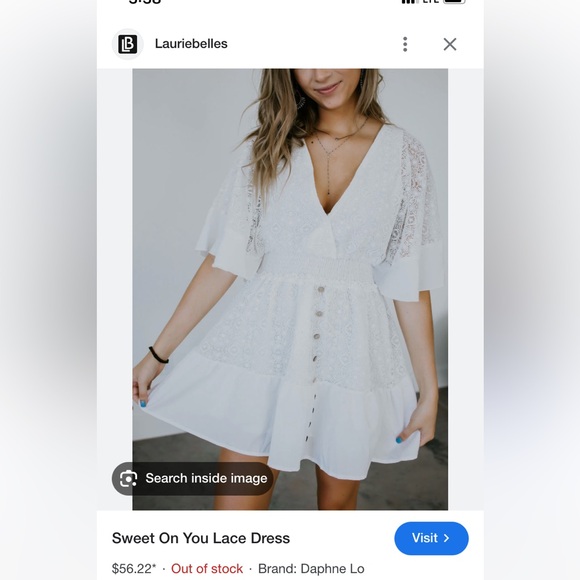 daphne lo | Dresses | Lauriebelles White Lace Dress | Poshmark